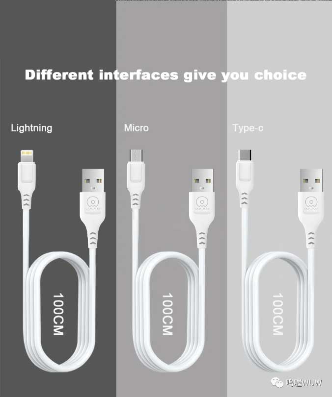 کابل آیفون (لایتنینگ) 1 متری WUW X153 - آوتل کرج